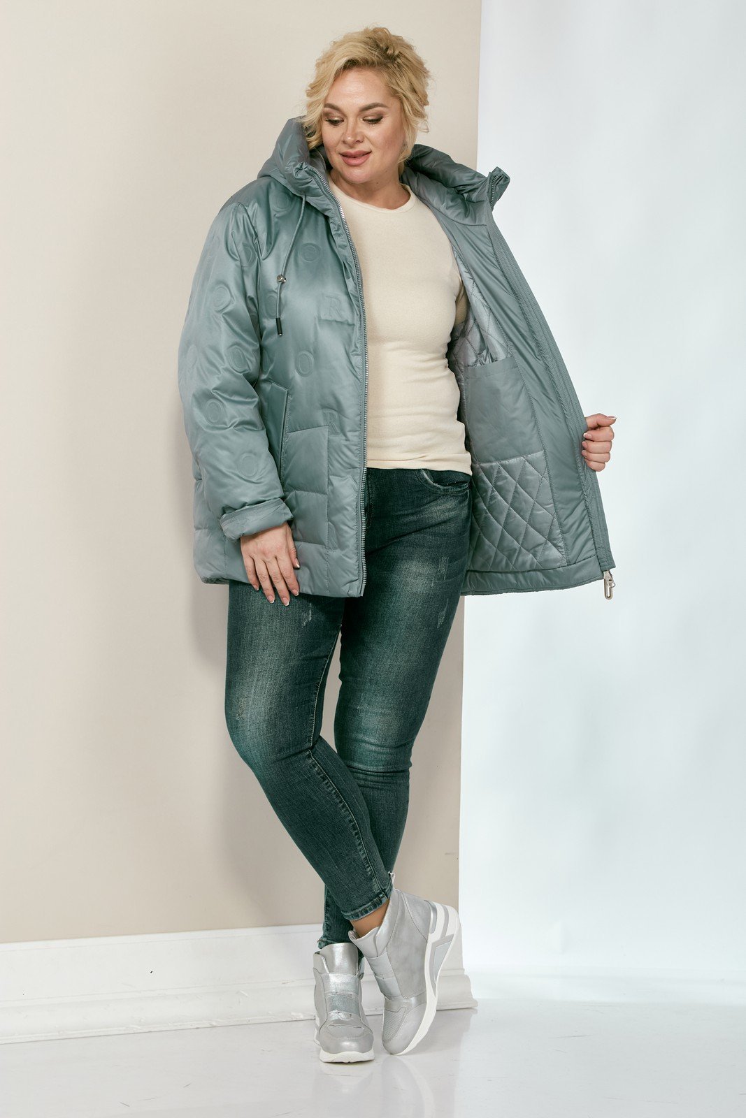 Куртка 2129 ментол Shetti купить в интернет магазине Велесмода